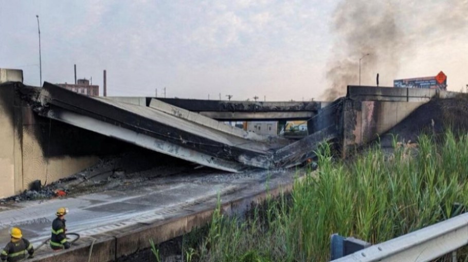 ΗΠΑ: Αυτοκινητόδρομος κατέρρευσε λόγω πυρκαγιάς